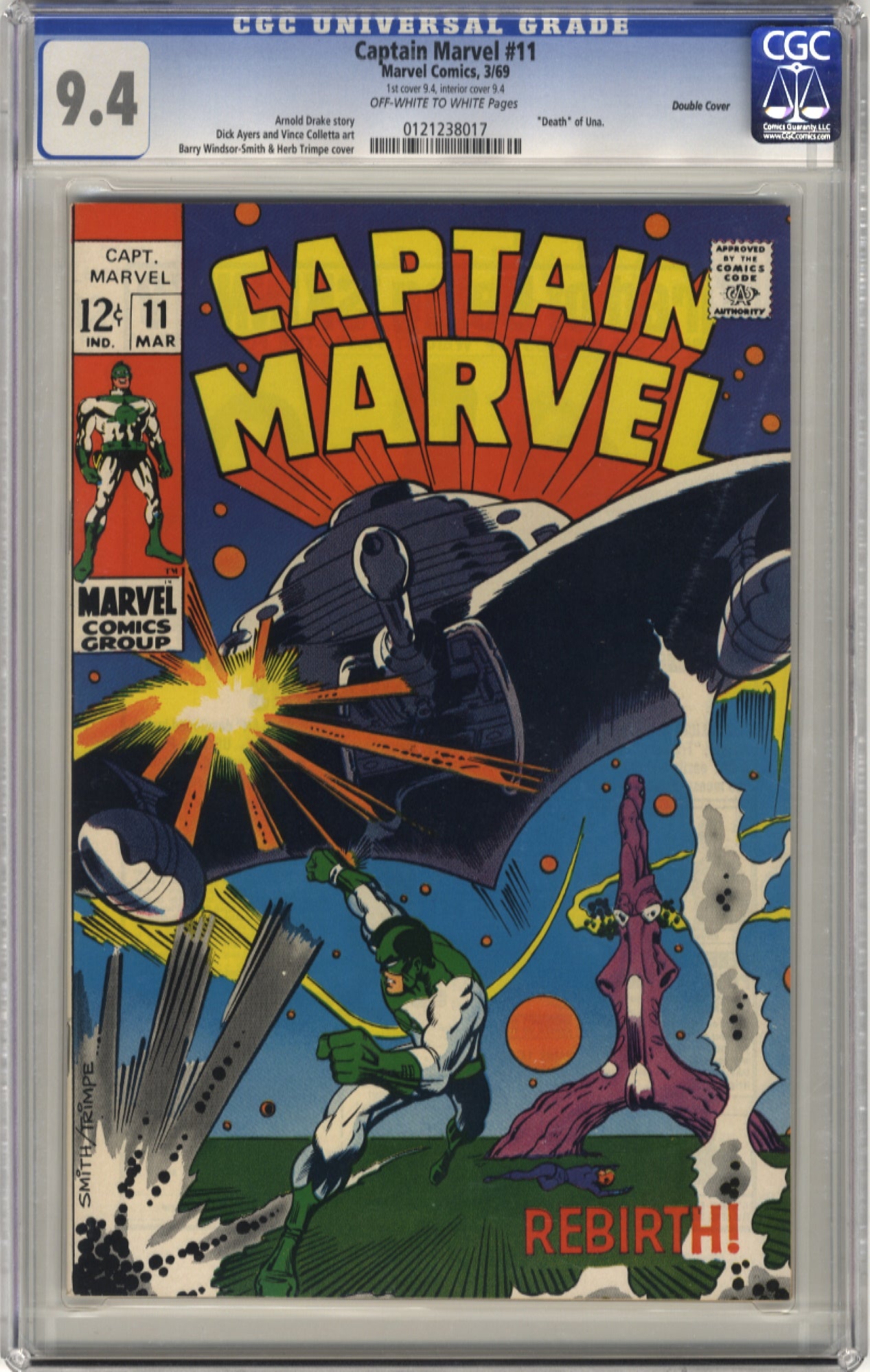 CAPTAIN MARVEL 011 - CGC 9.4 Double Cover – Incognito Comics UK